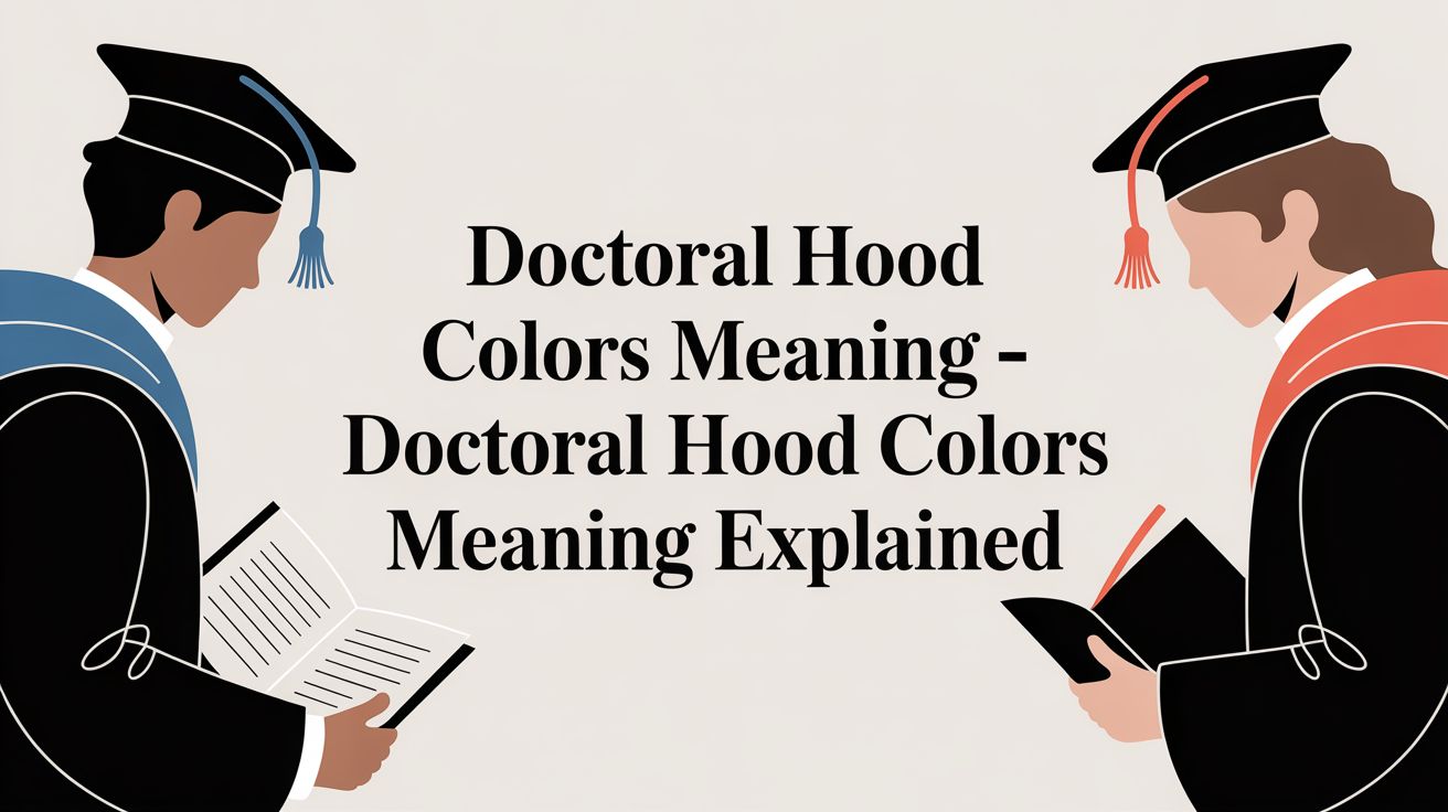 Doctoral Hood Colors Meaning - A Complete Guide – Graduation Cap and Gown