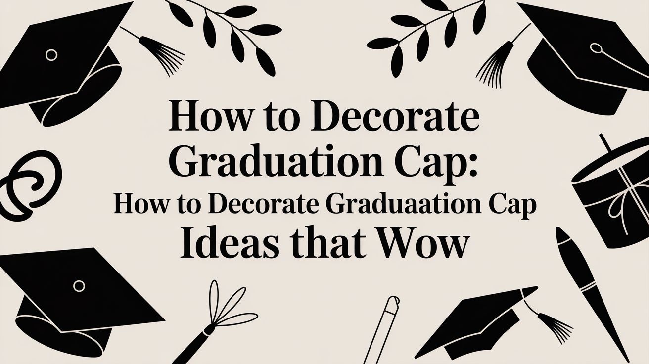 How to decorate graduation cap: how to decorate graduation cap ideas t ...