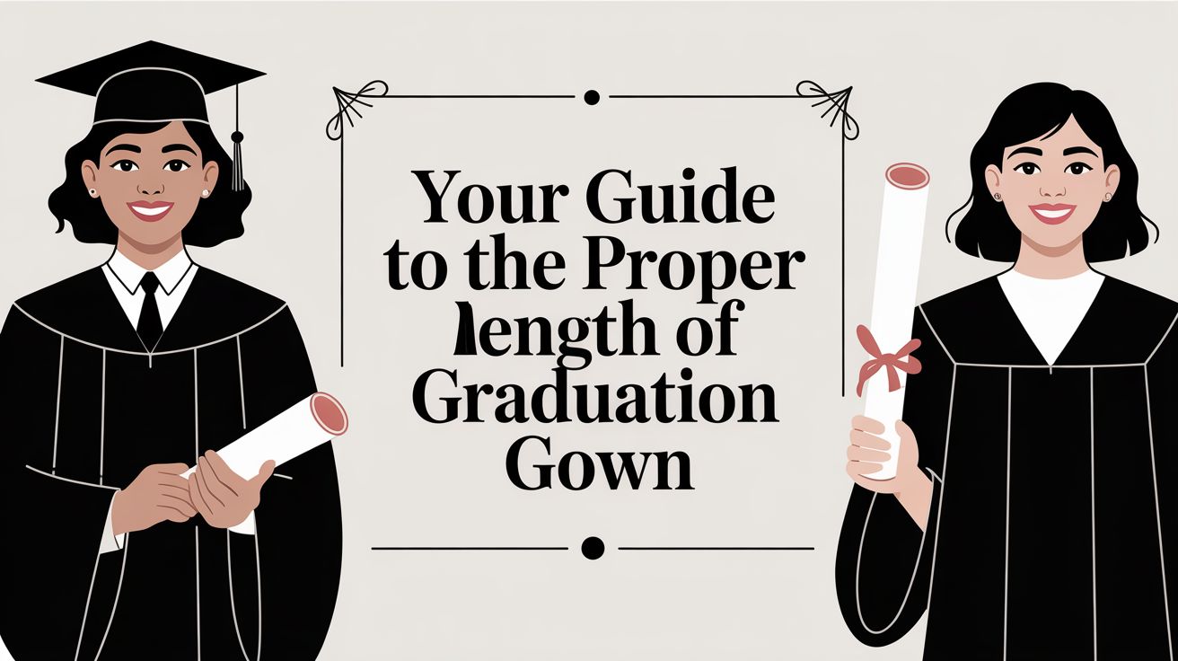 Your Guide to the Proper Length of Graduation Gown – Graduation Cap and ...