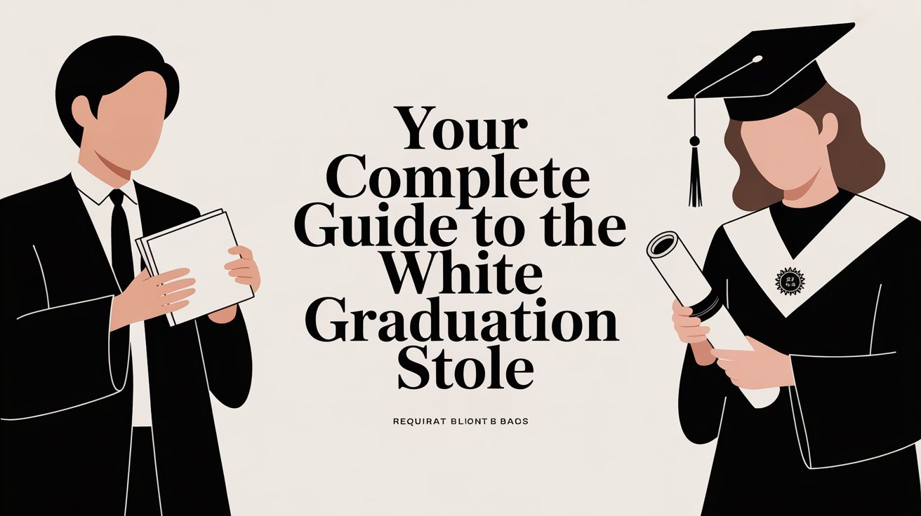 Your Complete Guide to the White Graduation Stole – Graduation Cap and Gown