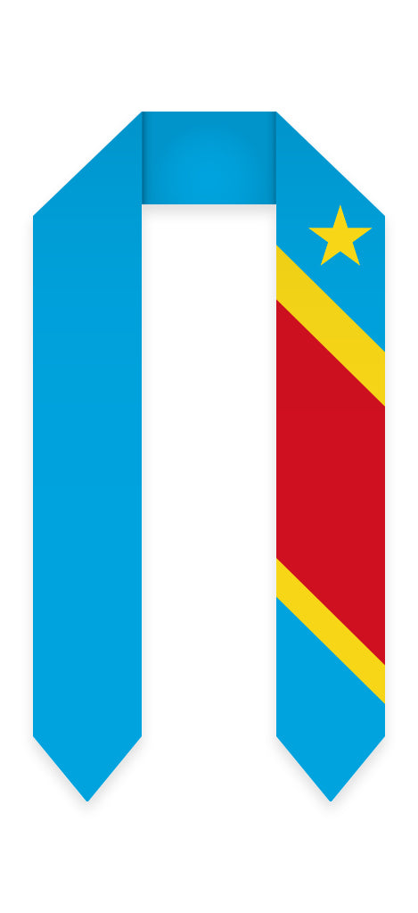 The Rep of the Congo Graduation Stole - The Rep of the Congo Flag Sash ...