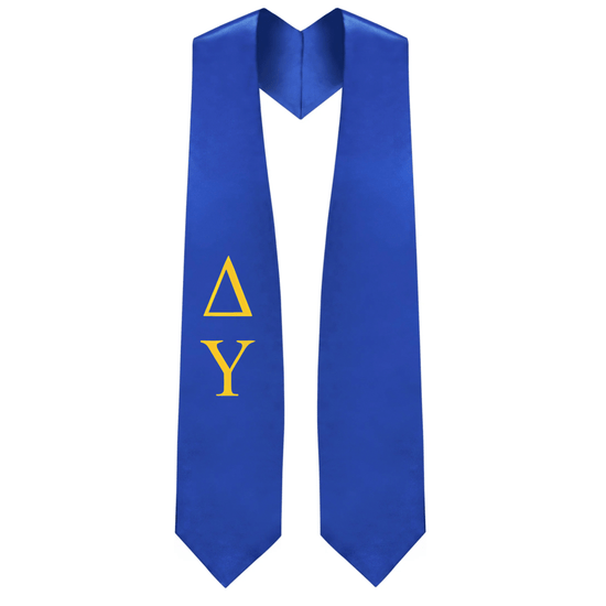Delta Upsilon Greek Lettered Stole – Graduation Cap and Gown
