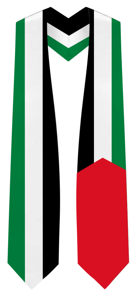 Palestine Graduation Stole - Palestine Flag Sash – Graduation Cap and Gown