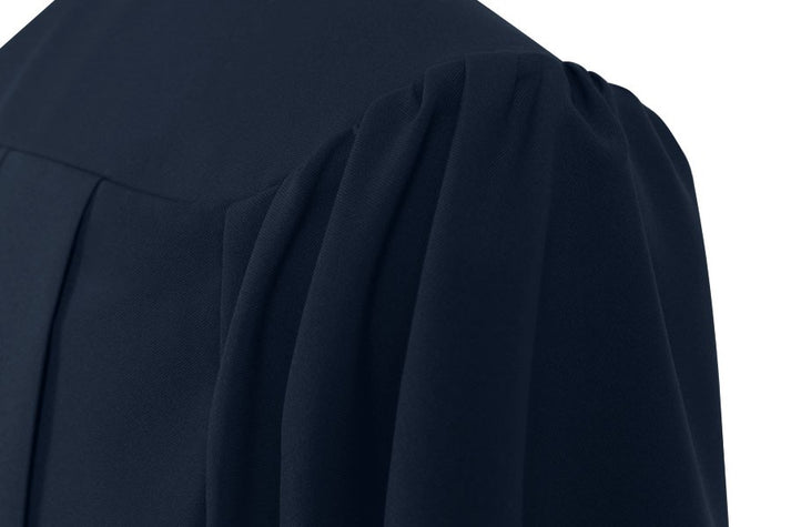 Matte Navy Blue High School Graduation Cap and Gown