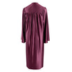 Shiny Maroon High School Graduation Gown – Graduation Cap and Gown